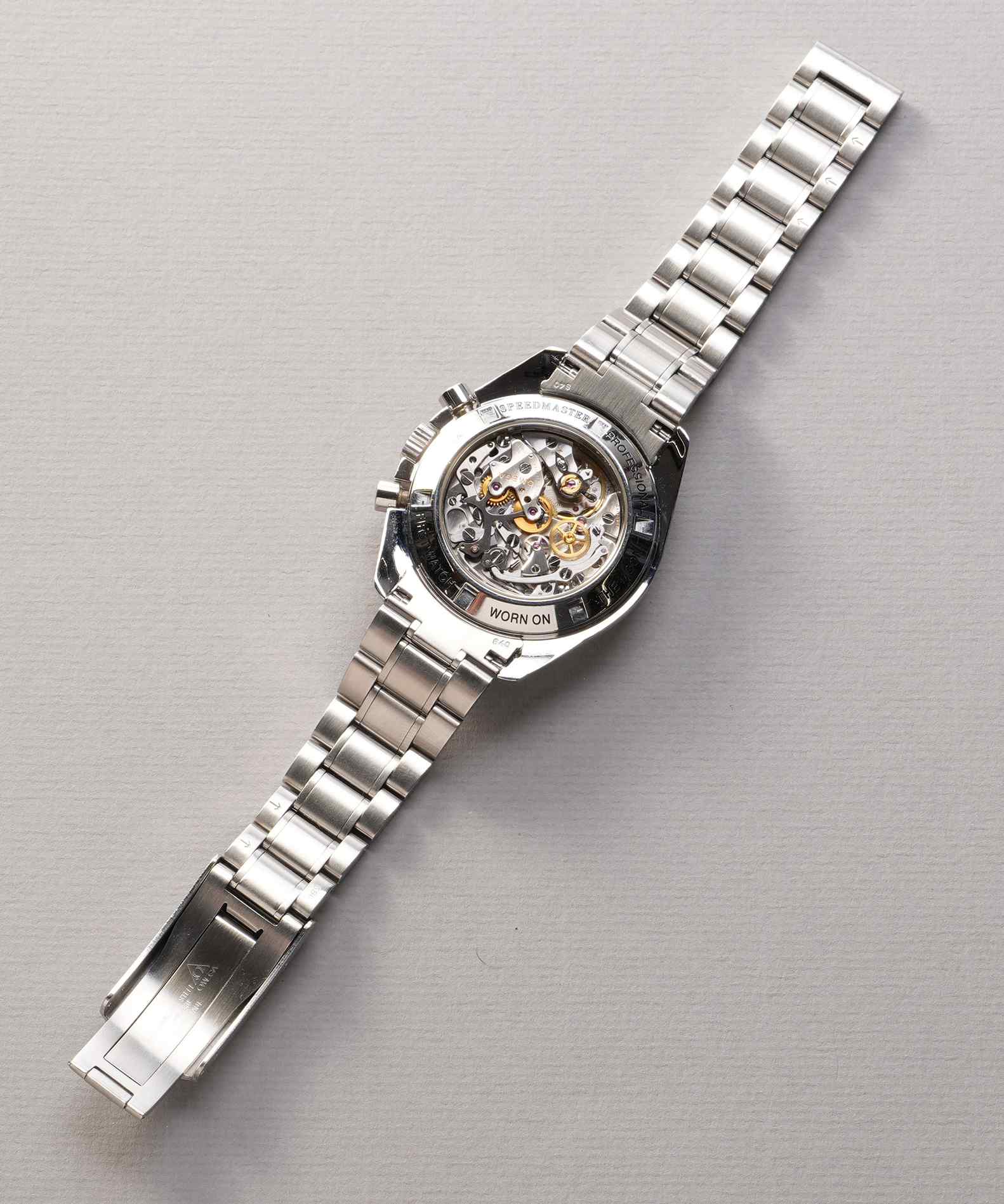 Omega Speedmaster Moonwatch “Professional Rhodium” display back ...