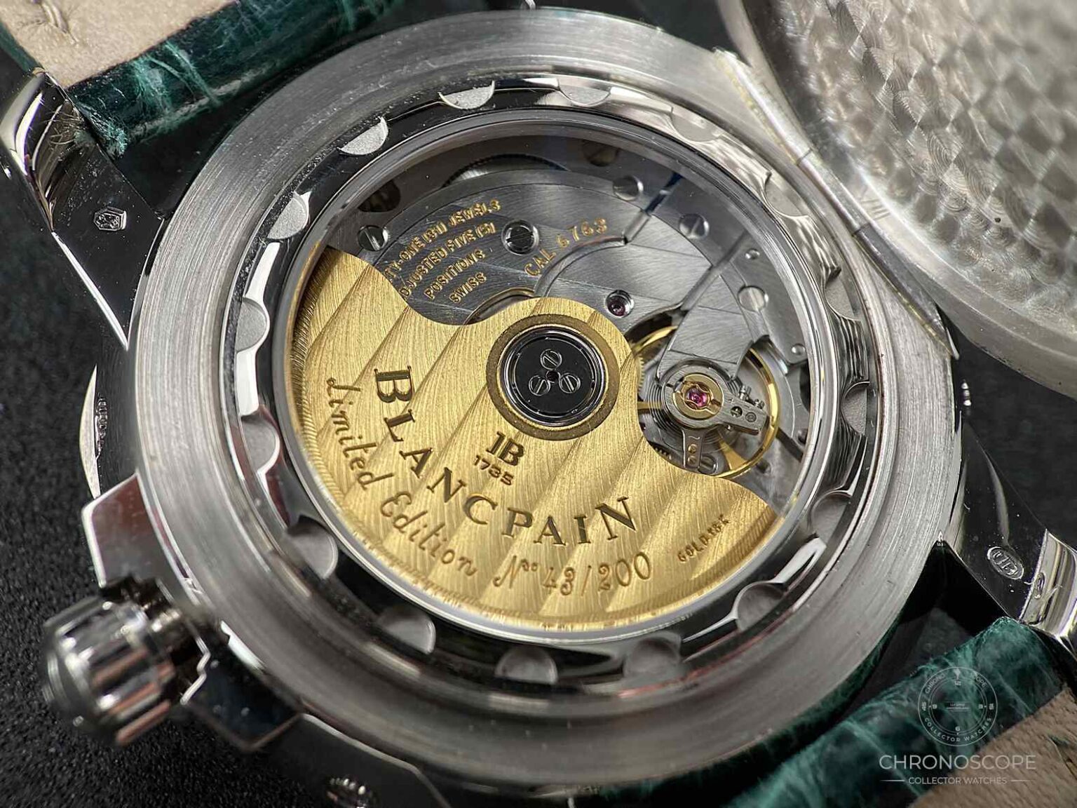 SOLD – Blancpain Half Hunter Moon Full Calendar Half Hunter Case – 18k ...