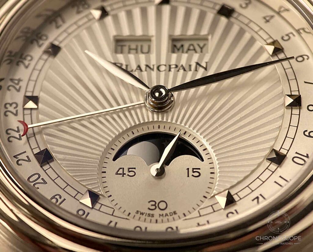 SOLD – Blancpain Half Hunter Moon Full Calendar Half Hunter Case – 18k ...
