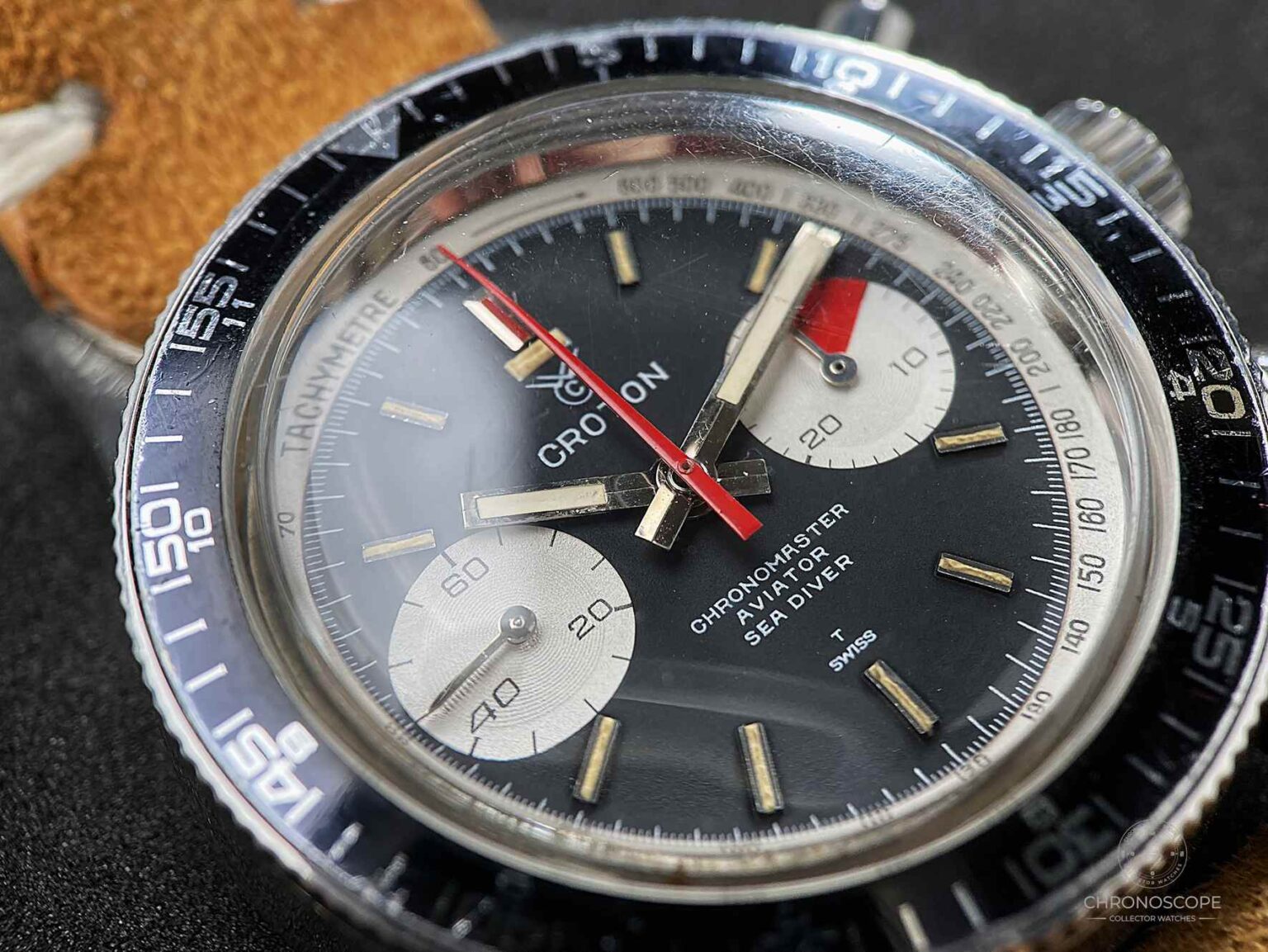 SOLD – Croton (Nivada) Chronomaster, Aviator Sea Diver – (CASD), ref ...